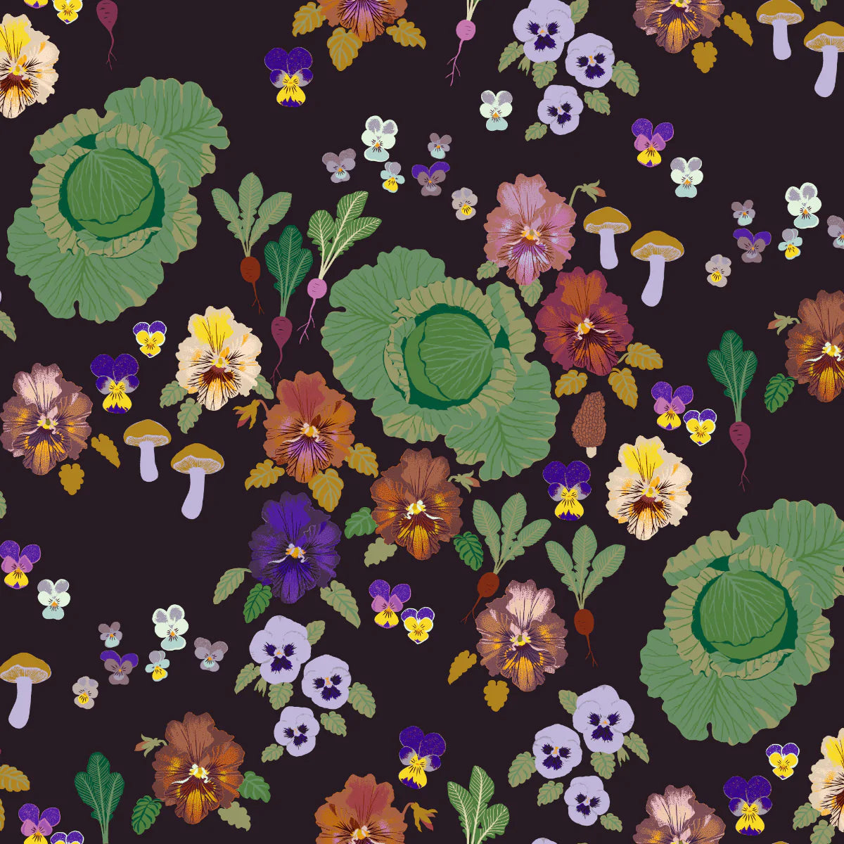 Pansies Wallpaper – Kate Blairstone